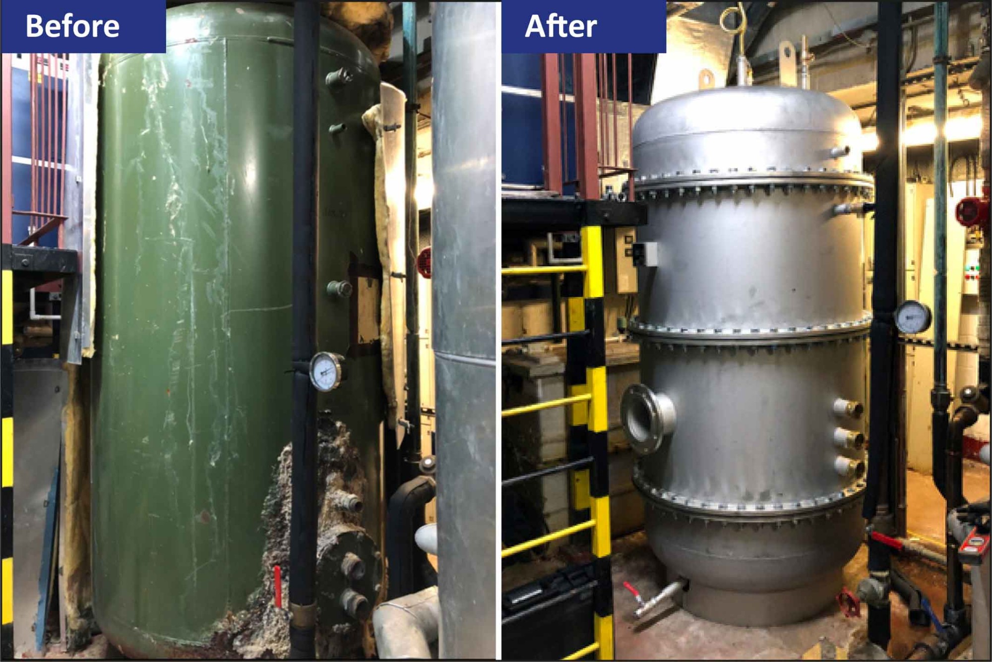 Sectional Hot Water Vessels | Ormandy Rycroft Engineering